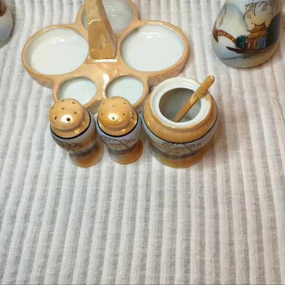 Noritake | Dining | Vintage Lusterware Made In Japan Cruet Set Oil ...